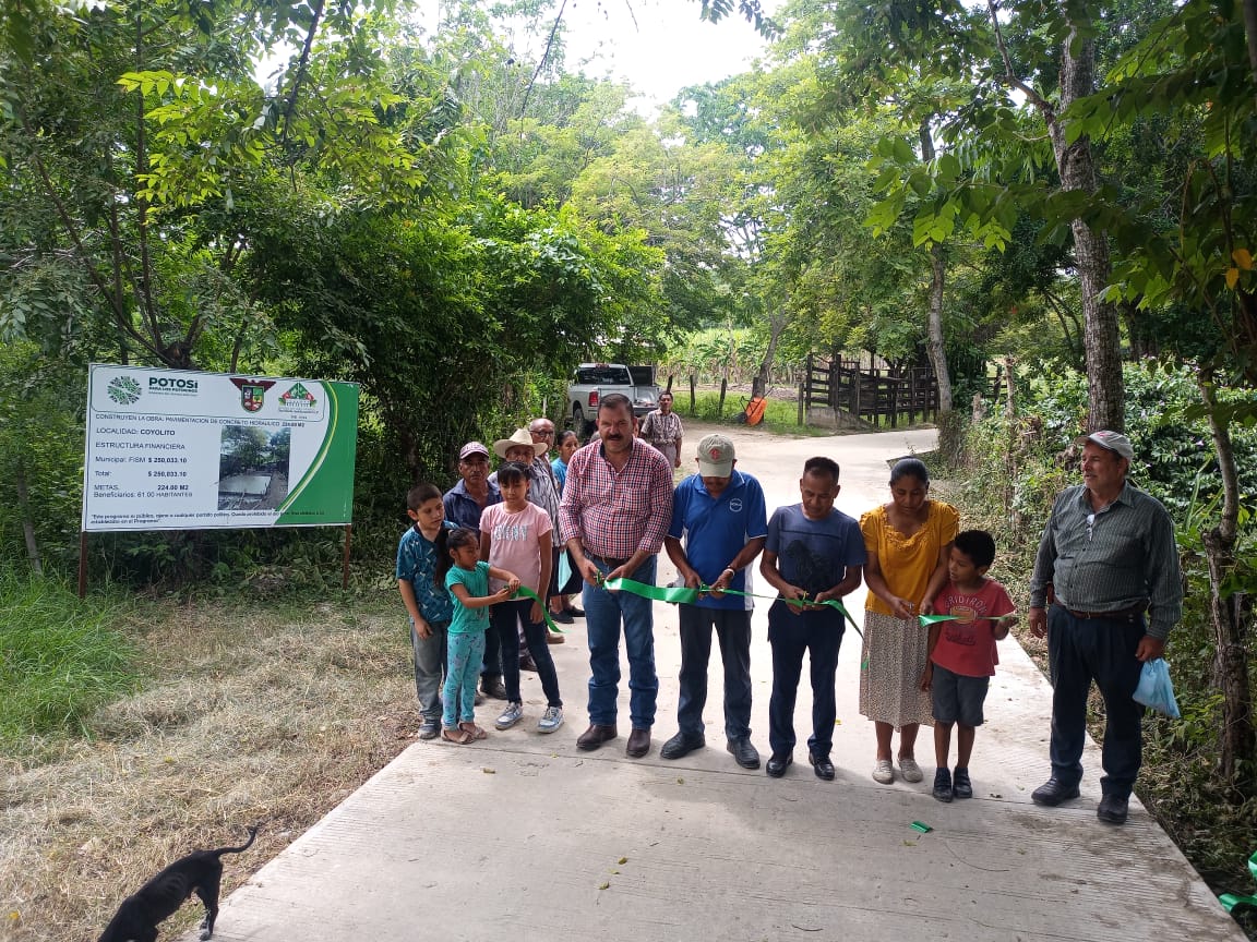 El Coyolito Recibe Nueva Obra de Pavimentación - OPINION PUBLICA S.L.P.