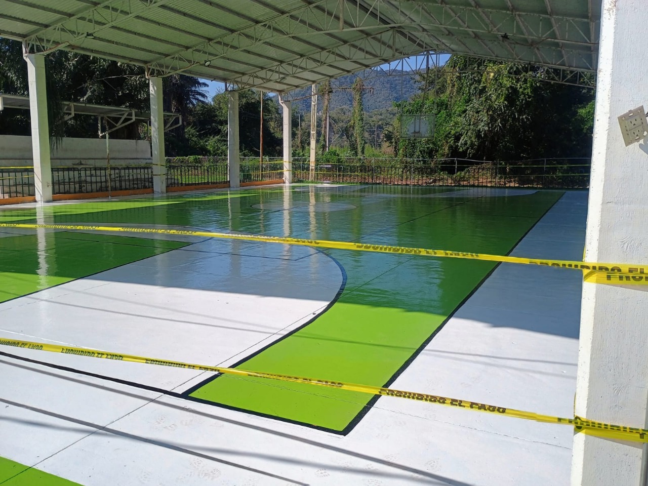 Cancha Techada de la UDETA Lista para el Evento de Educación Indígena ...