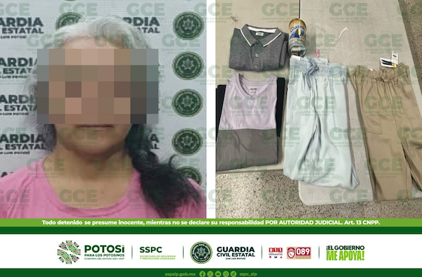 GUARDIA CIVIL ESTATAL DETIENE A MUJER POR PRESUNTO ROBO DE MERCANCÍA DE UN SUPERMERCADO ...